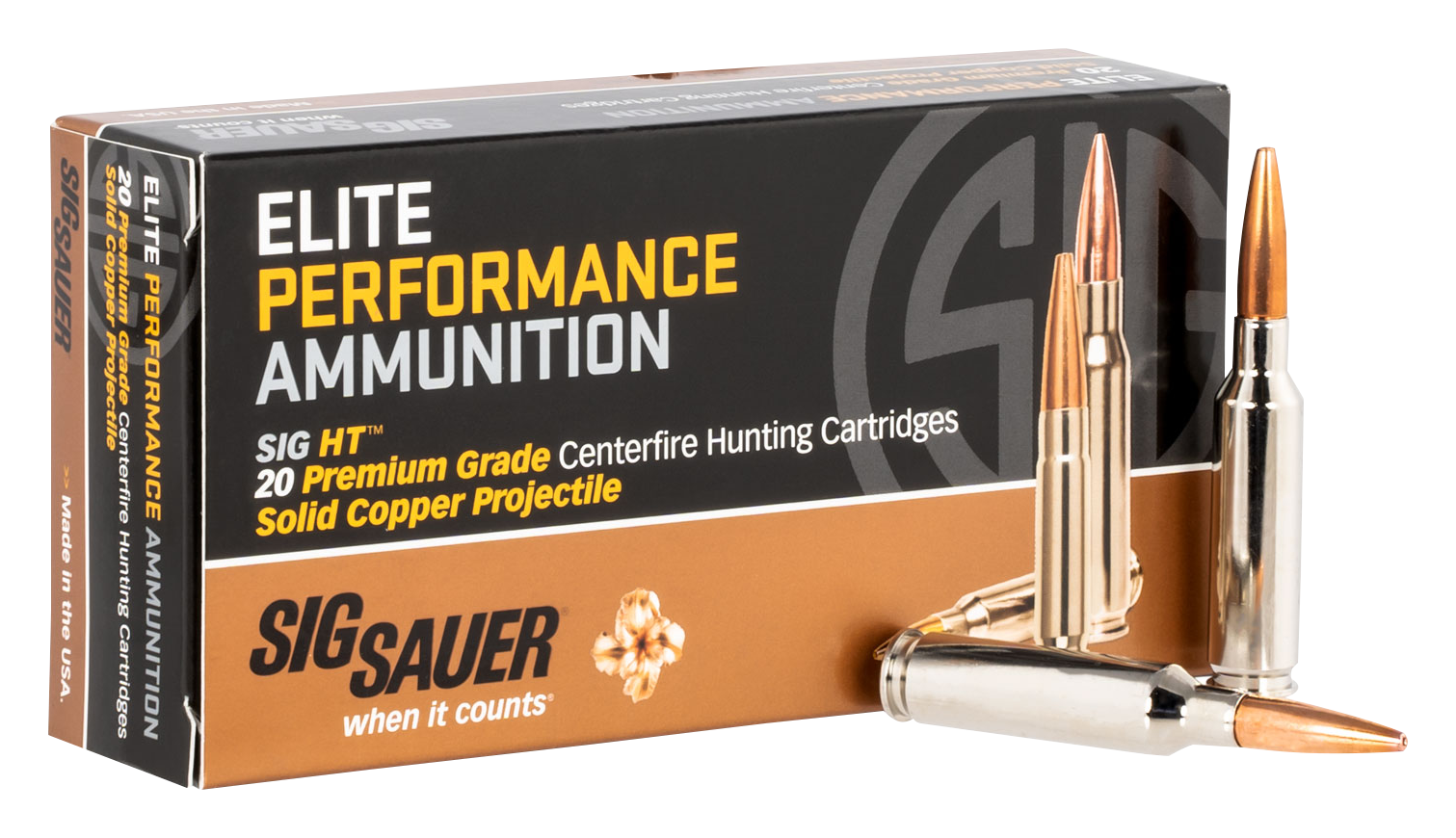 SIG SAUER Elite Performance SIG HT 6.5 Creedmoor 120 Grain Centerfire ...